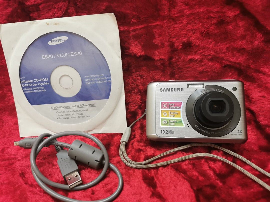 Vintage,, Samsung Es20digital Compact Camera Zoom 10,2 Mega Pixels - Etsy