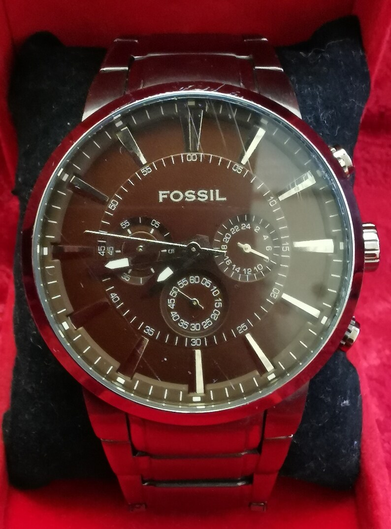 Fossil Fs 4357 Men's Chronograph Watch Quartz Antiallergic Japan - Etsy