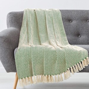 Chartreuse Throw - Etsy
