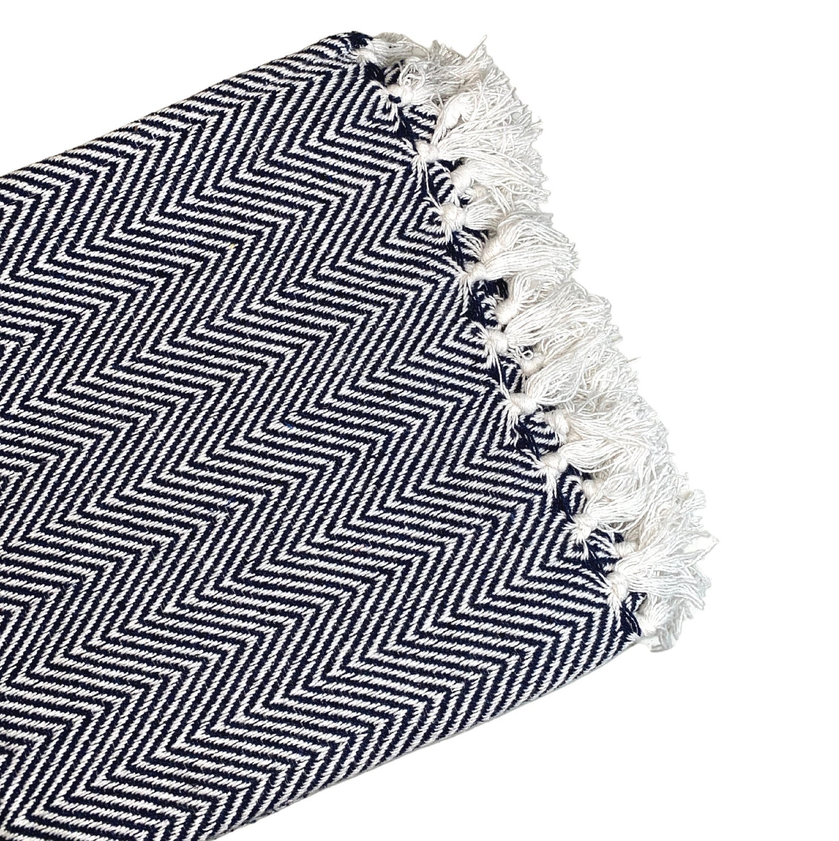 Navy Blue and White throw Blanket for Couch - Etsy