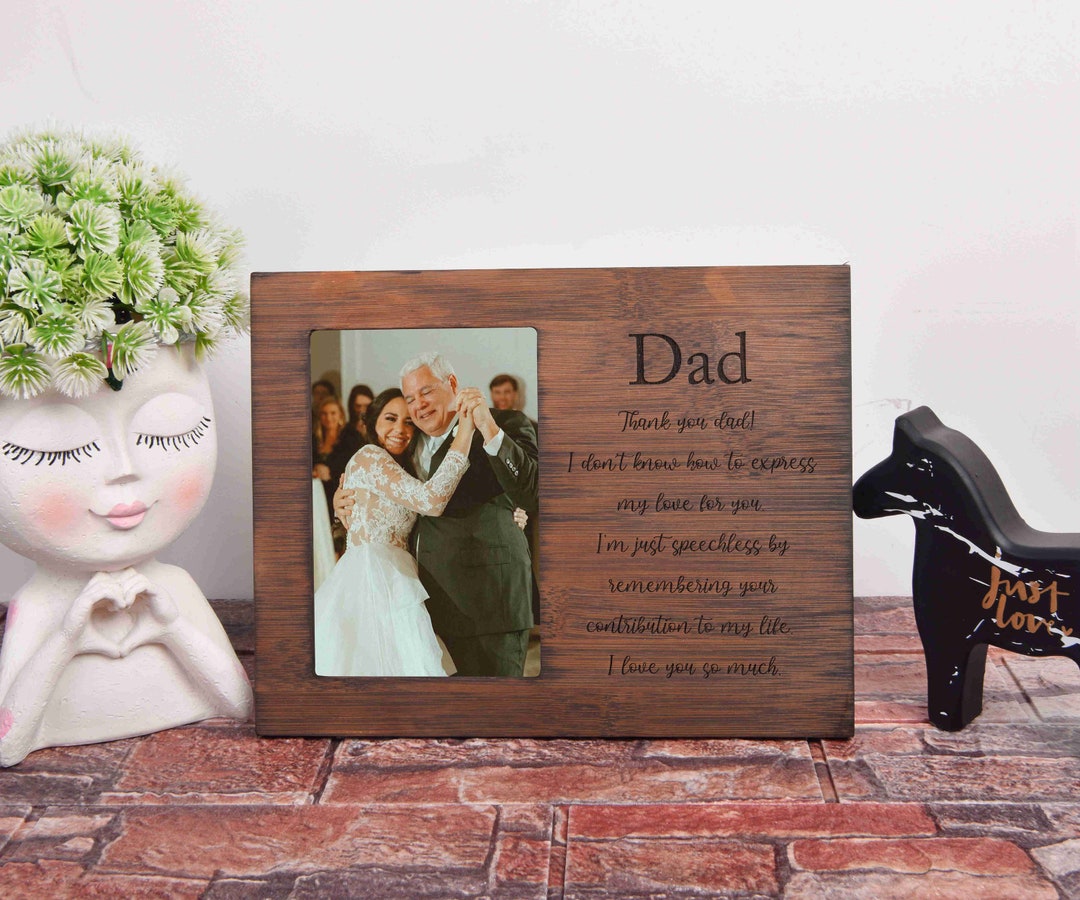 Personalised Father of the Bride Gift Custom Picture Frame - Etsy