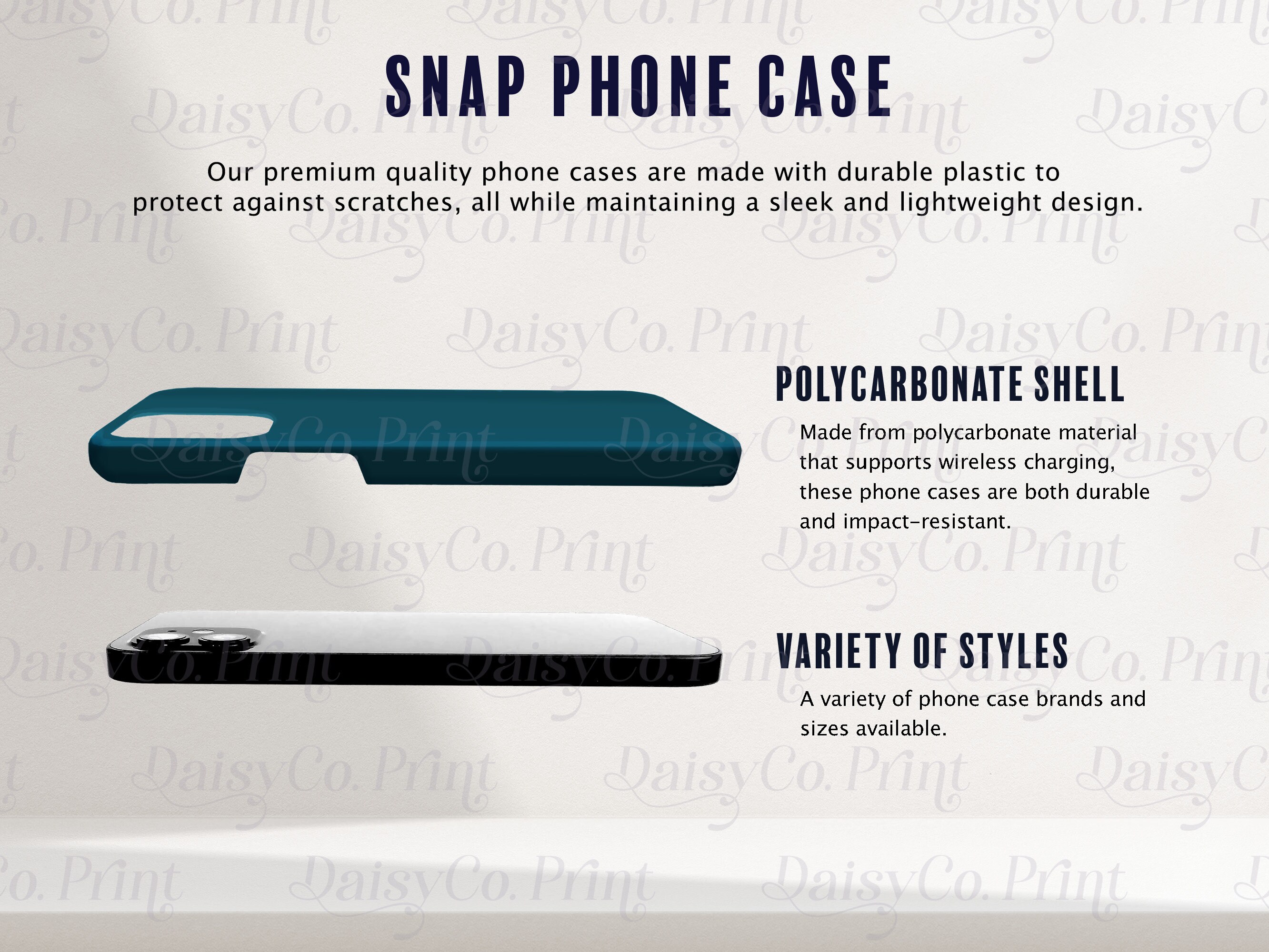 Snap Case Mockup Info Chart, Generic Brand Snap Phone Case, Snap Phone ...