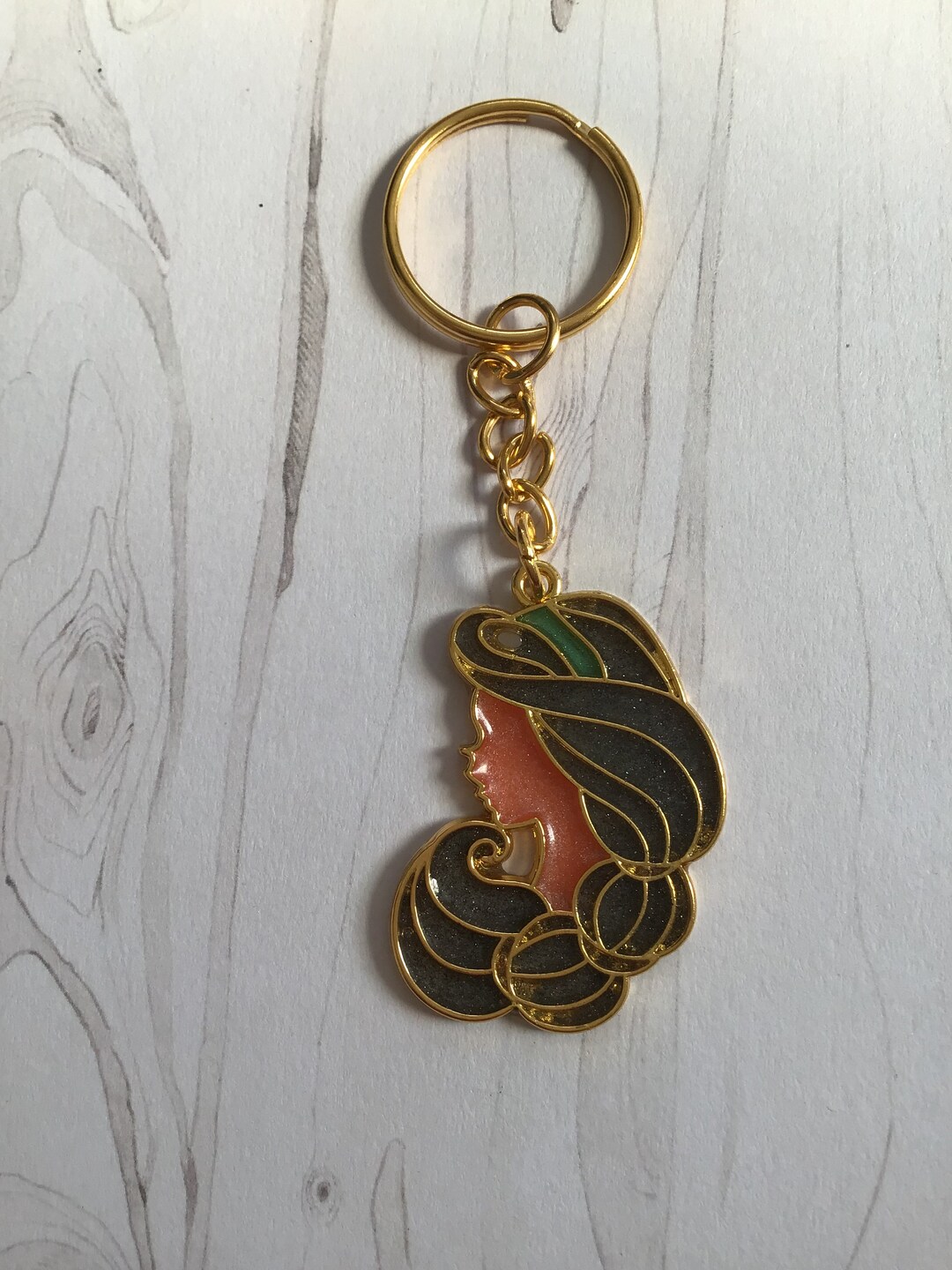 Disney Resin Keyring Princess Jasmine From Aladdin - Etsy