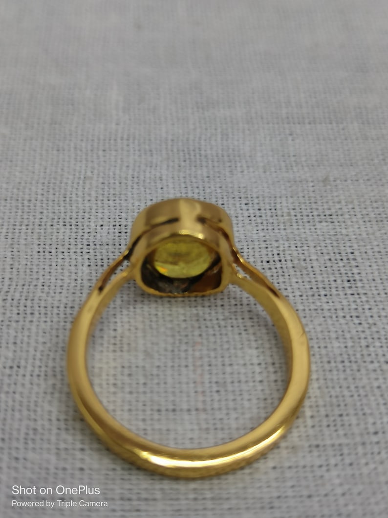 Natural Certified Yellow Sapphire/ Pukhraj Panchadhatu Rashi Ratan ...