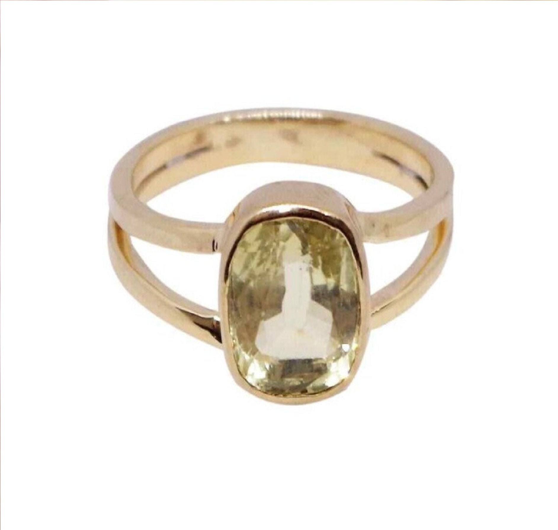 Natural Certified Yellow Sapphire/ Pukhraj Panchadhatu Rashi Ratan ...