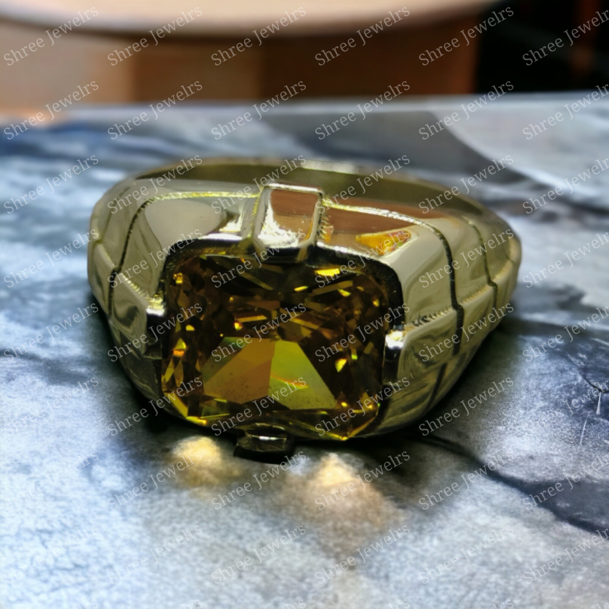 Natural Certified Yellow Sapphire / Pukhraj Panchadhatu Rashi Ratan ...