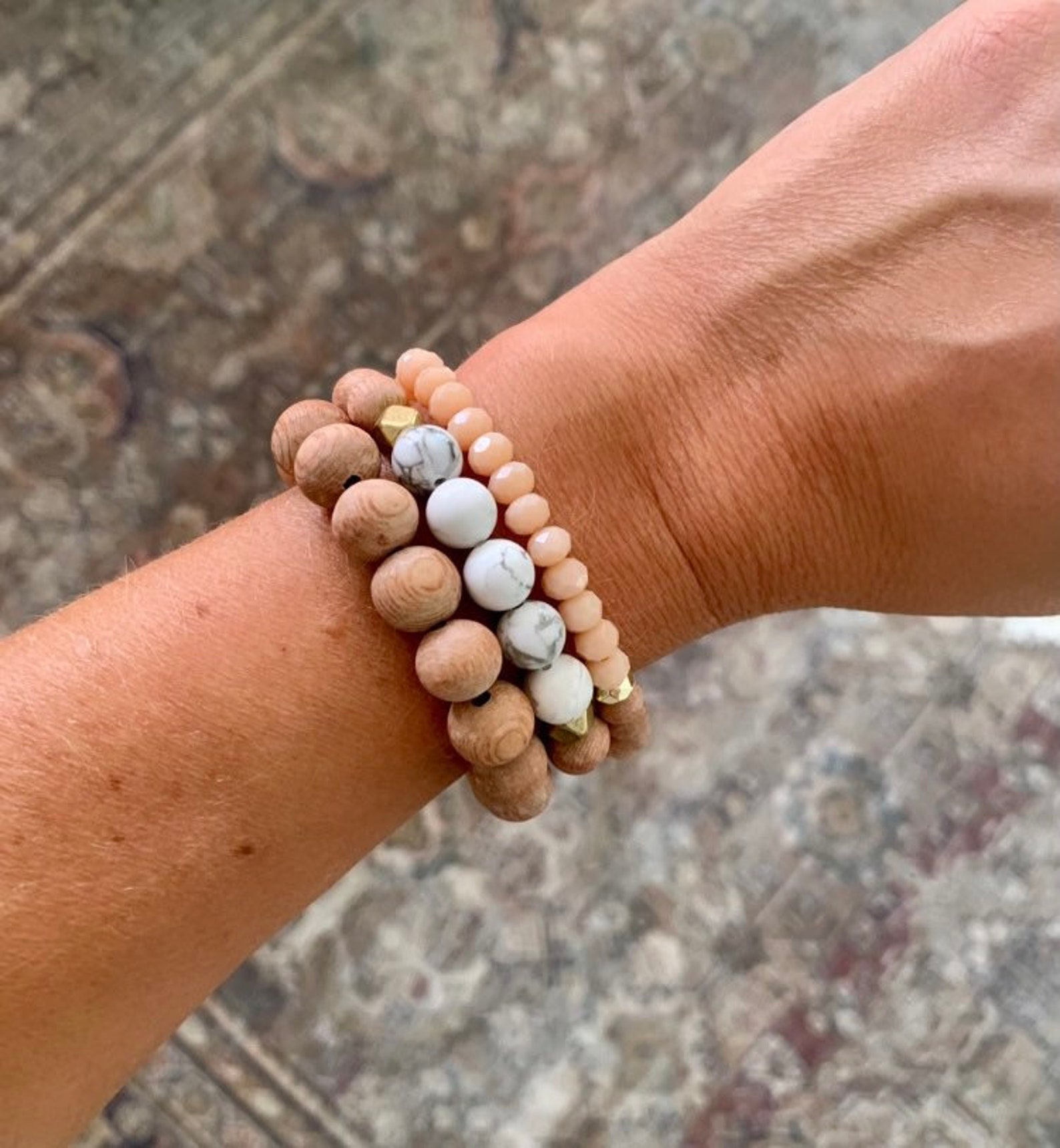 Rosewood Bead Bracelet, Essential Oil Bracelet, Wood Bead Bracelet ...