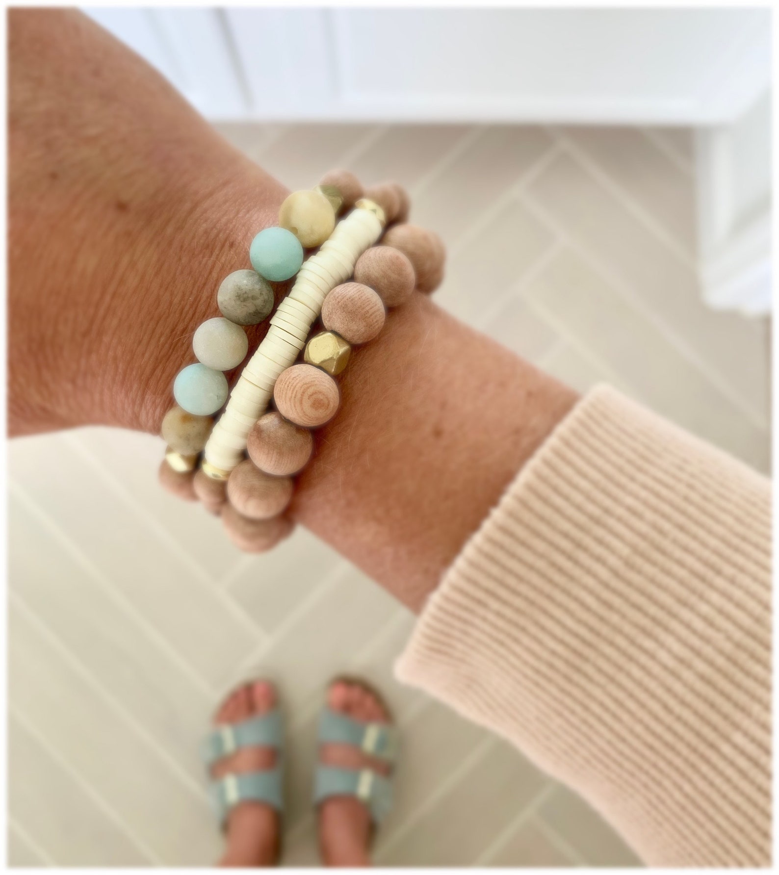 Rosewood Bead Bracelet, Essential Oil Bracelet, Wood Bead Bracelet ...