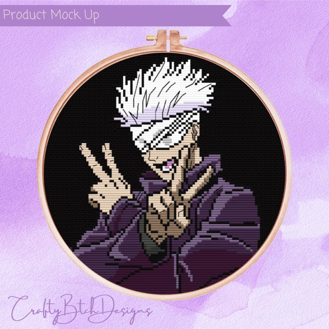 Jujutsu Kaisen - Satoru Gojo JJK Cross Stitch Pattern - Instant ...