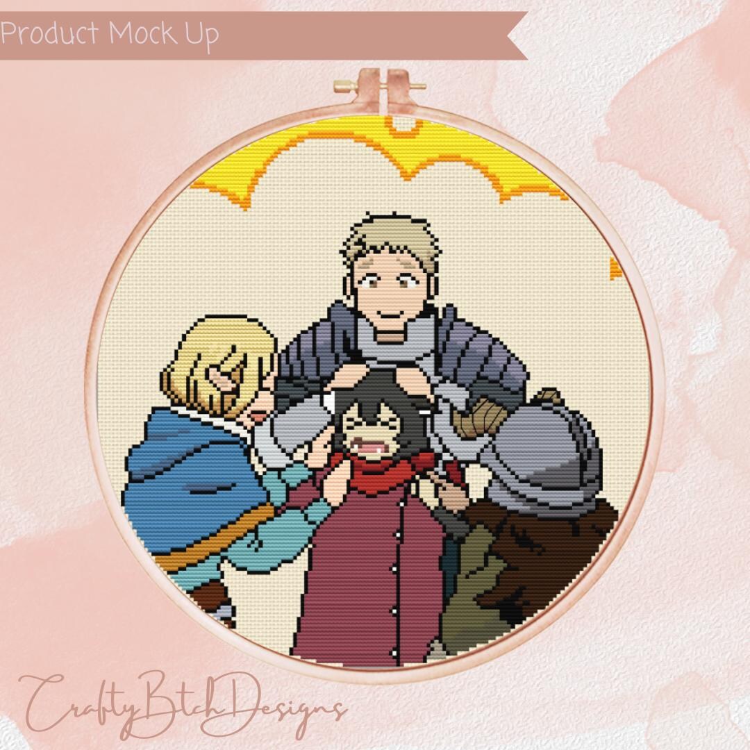 Delicious in Dungeon Cross Stitch Pattern - Dungeon Meshi Cross Stitch ...