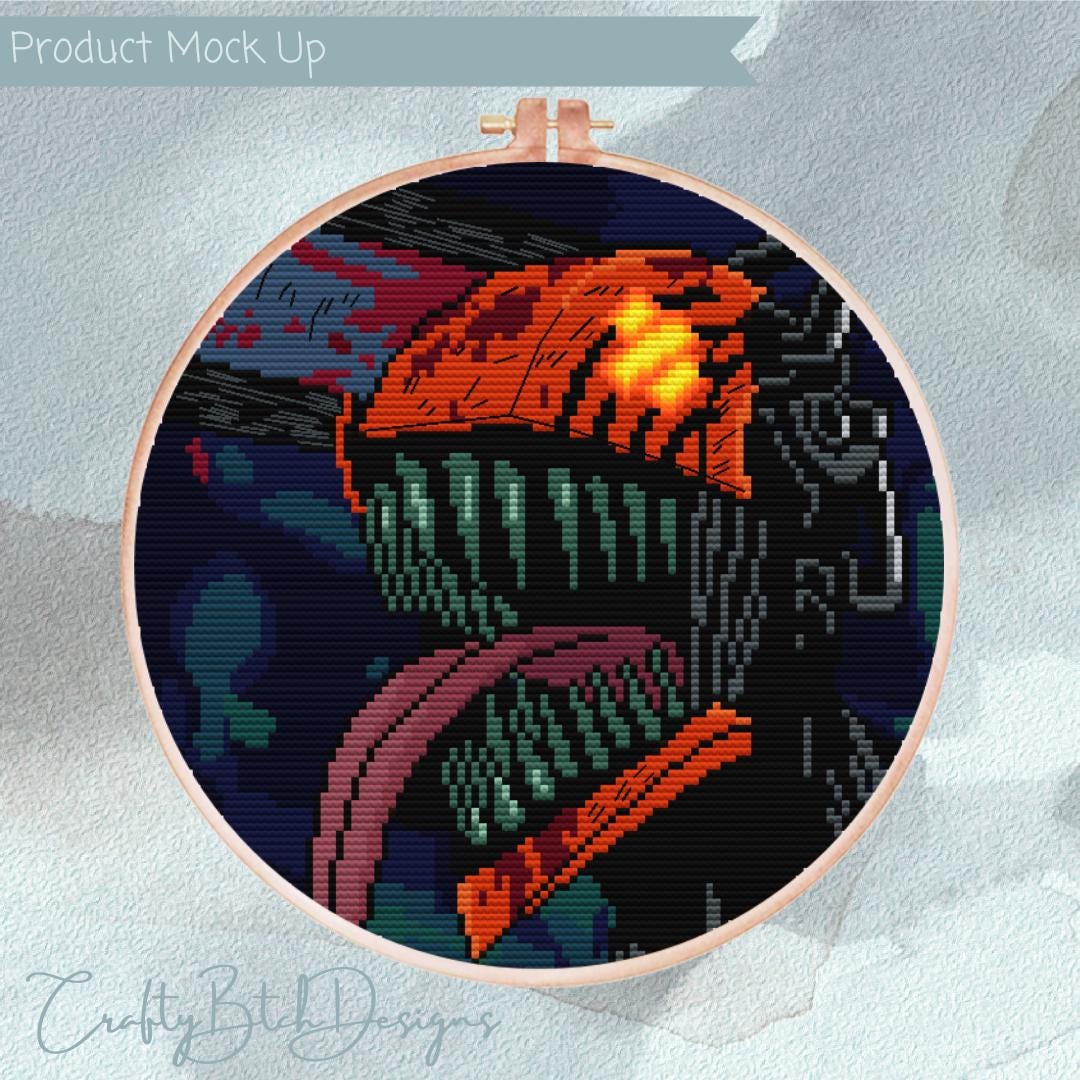 Chainsaw Man Cross Stitch Pattern - Instant Download - Anime - Denji ...