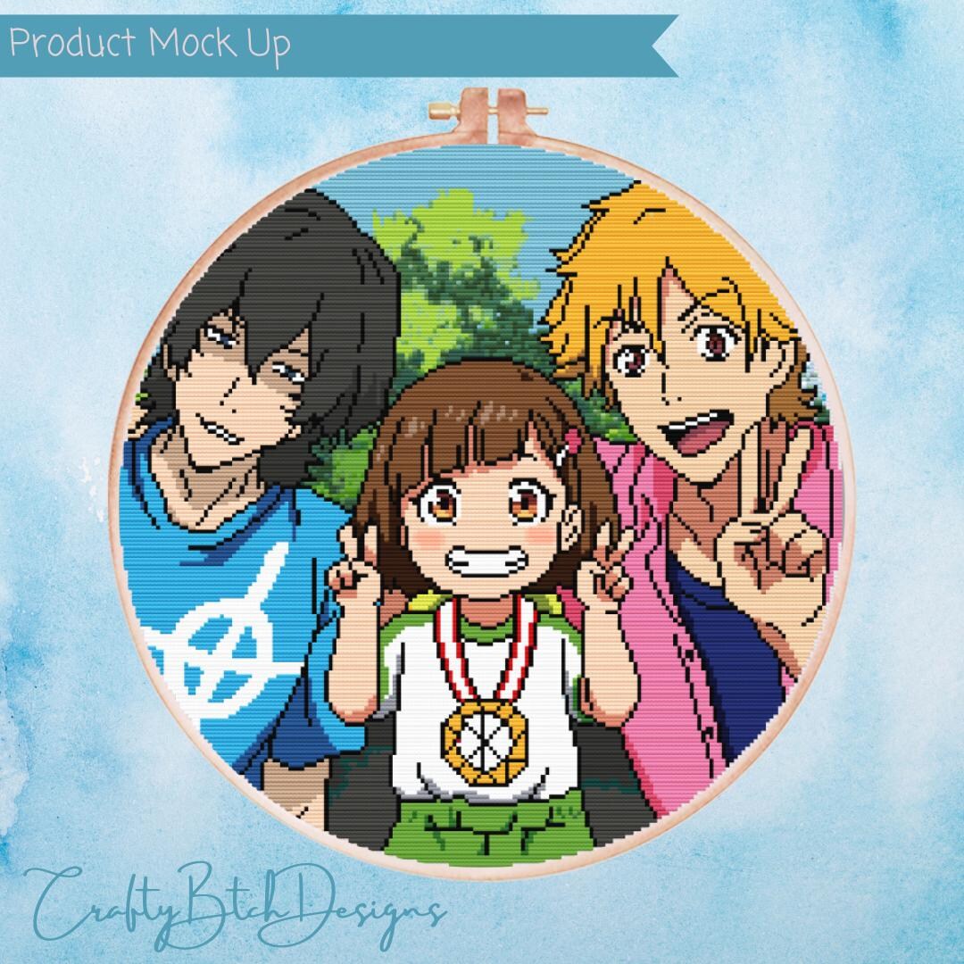 Buddy Daddies Cross Stitch Pattern - Anime Cross Stitch - Family Cross ...