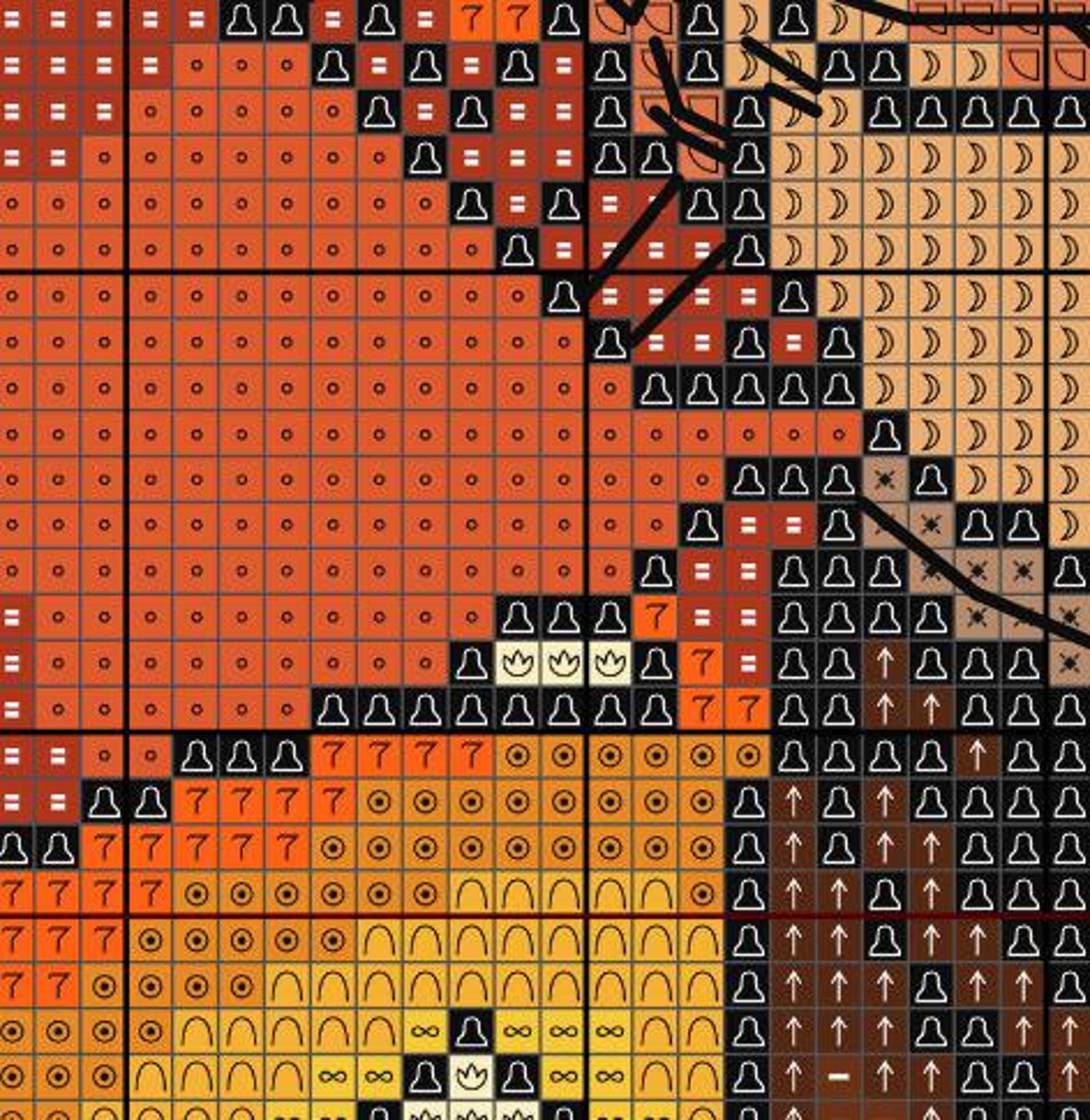 Demon Slayer - Zenitsu Cross Stitch Pattern - Zenitsu Agatsuma - Anime ...