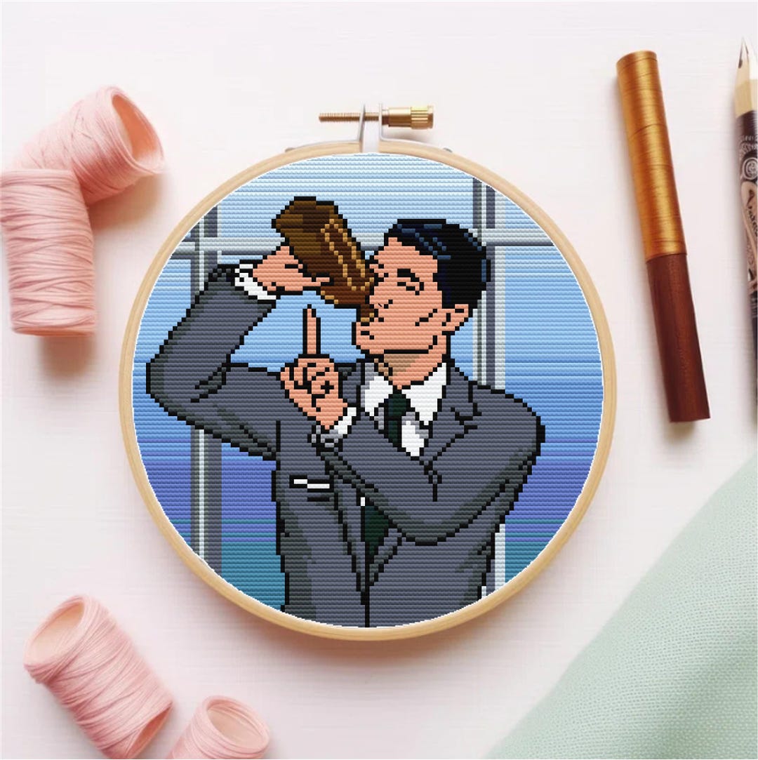 Archer Cross Stitch Pattern Instant Download Archer Drinking Cartoon ...