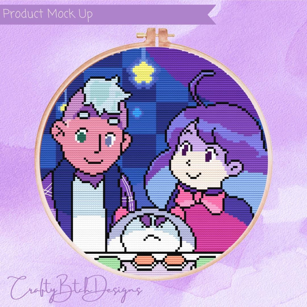 Bee and Puppycat Arcade Cross Stitch Pattern - Instant Download ...