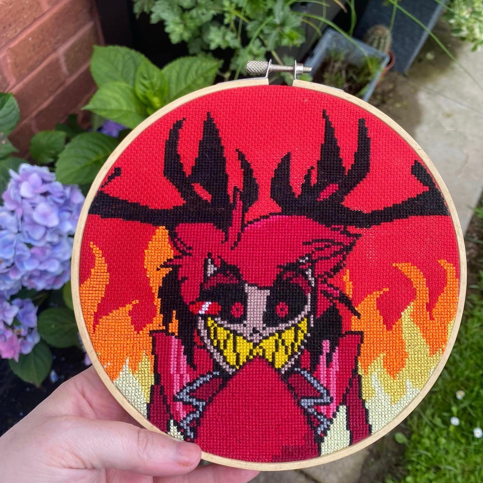 Hazbin Hotel Alastor Stitch Pattern Instant Download Anime Cross Stitch ...