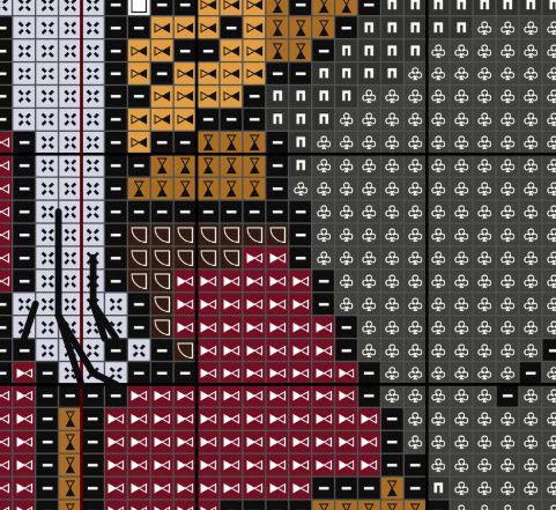 Frieren: Beyond Journey's End - Frieren Mimic Cross Stitch Pattern ...