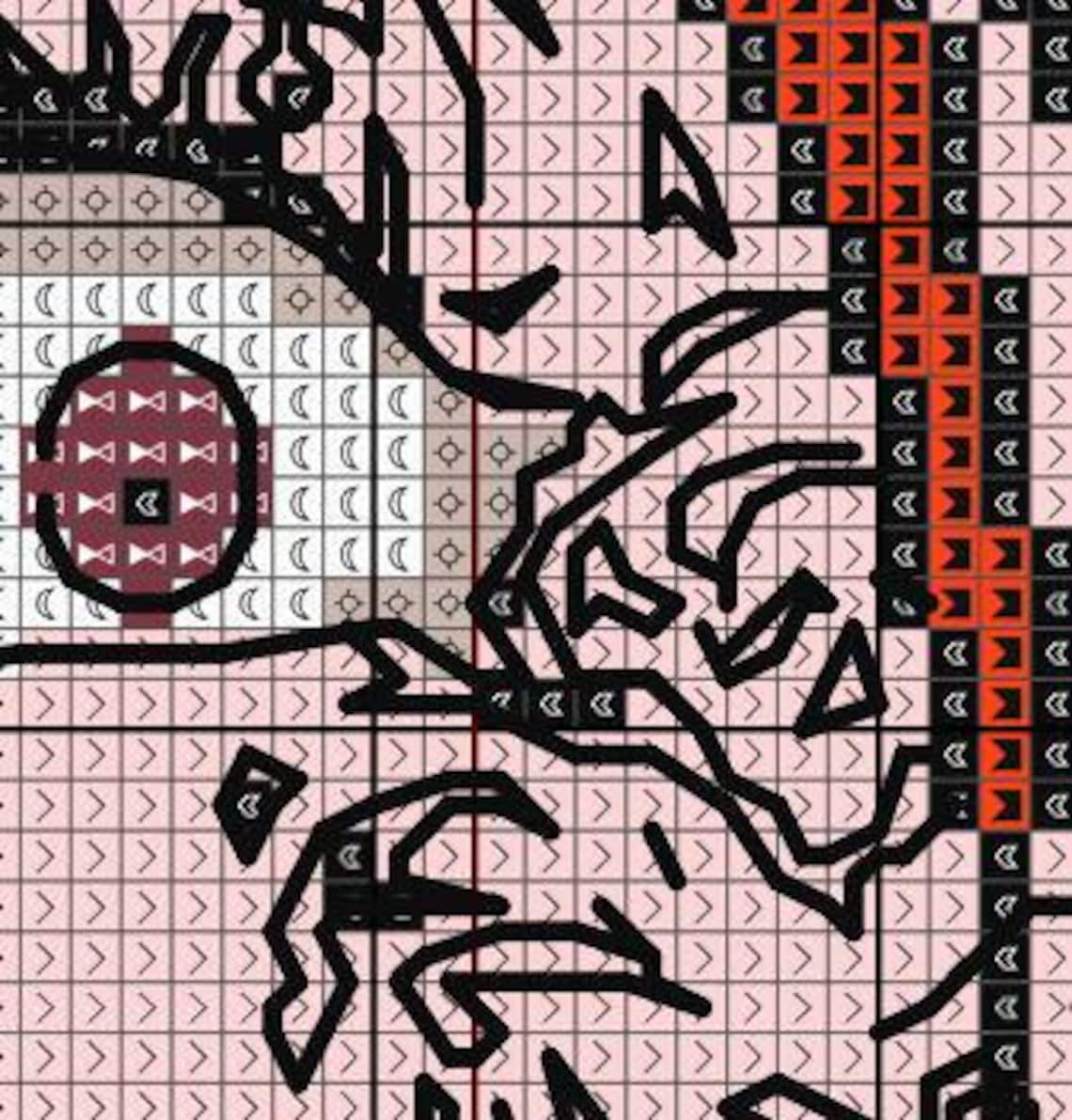 Jujutsu Kaisen Nobara Cross Stitch Pattern - Instant Download - Anime ...