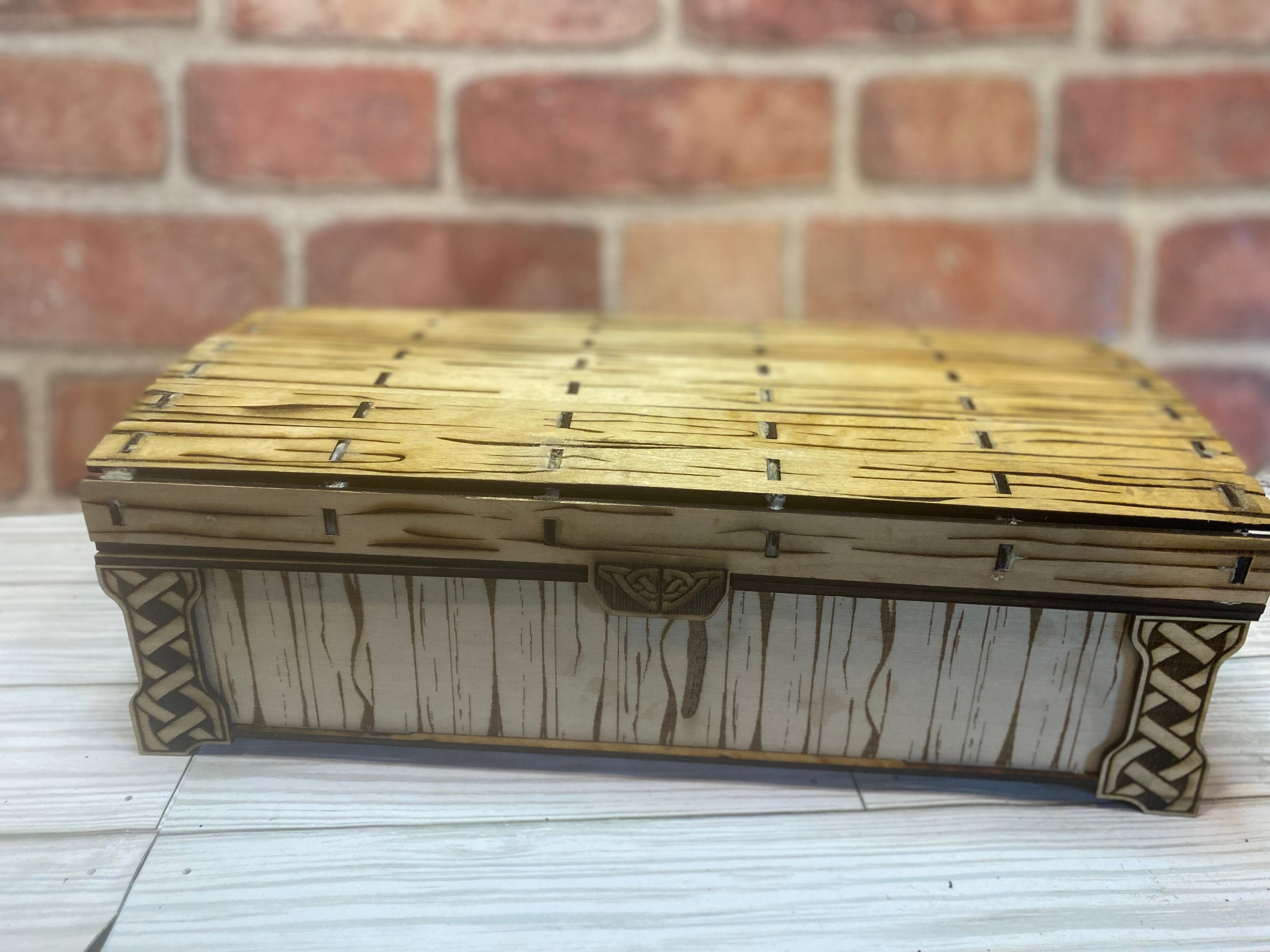 Large Treasure Chest Fantasy Storage Box for Dice, Miniatures and More ...