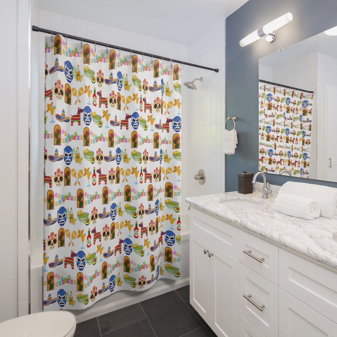 Cinco De Mayo Shower Curtain: Fiesta Bathroom Decor - Etsy