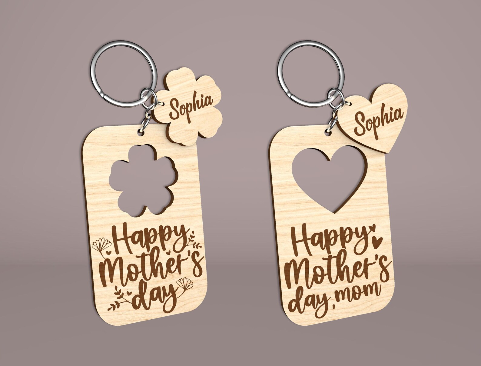 Mother's Day Keychain Laser Cut Bundle, Mother‘s Day Keychain Laser Cut ...