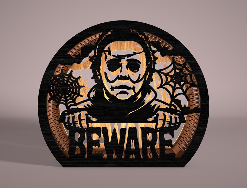 Horror Characters Lantern Bundle, Lasercut File Halloween Lantern ...