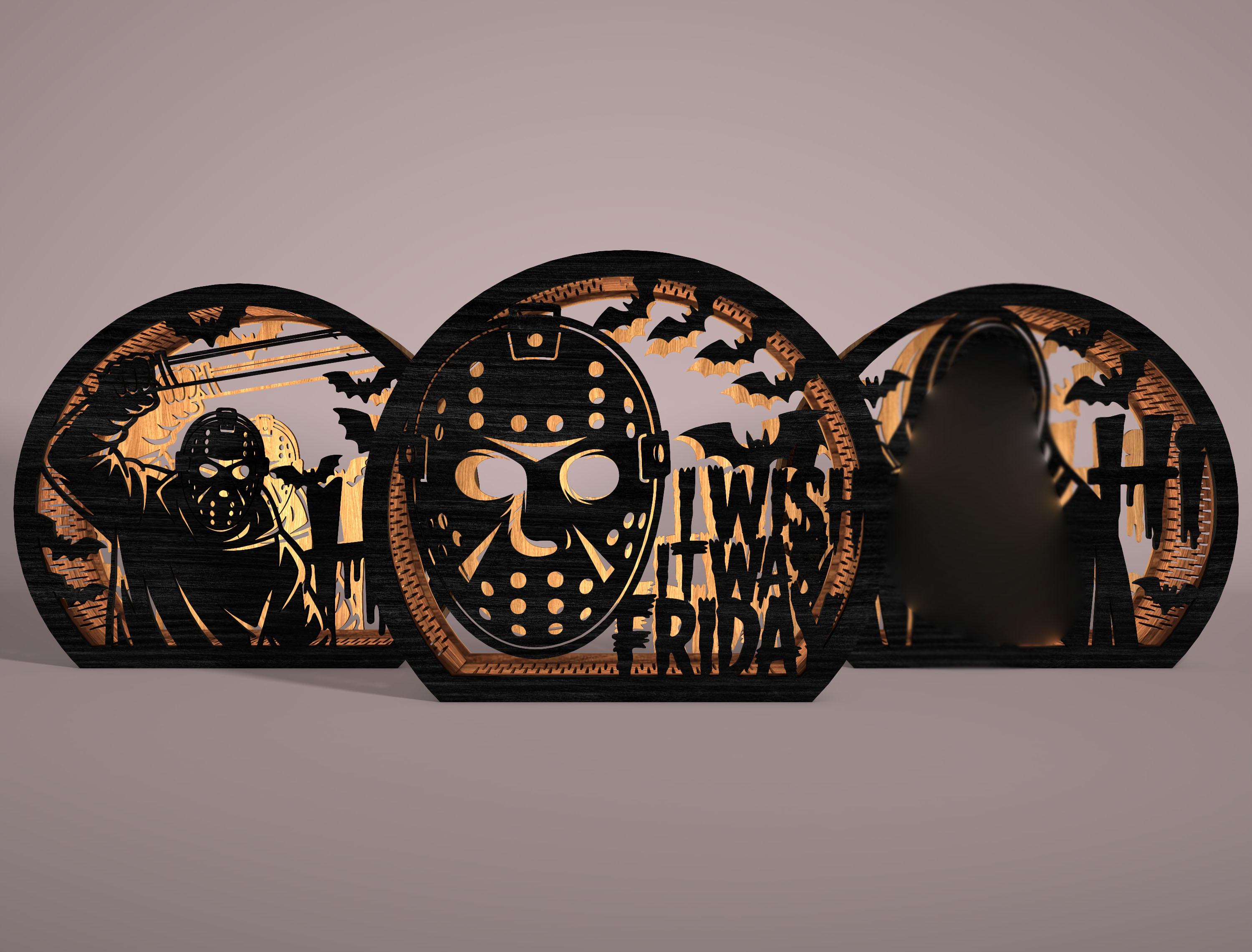 Horror Movie Layered SVG, Halloween Laser Cut File, Scary Characters ...