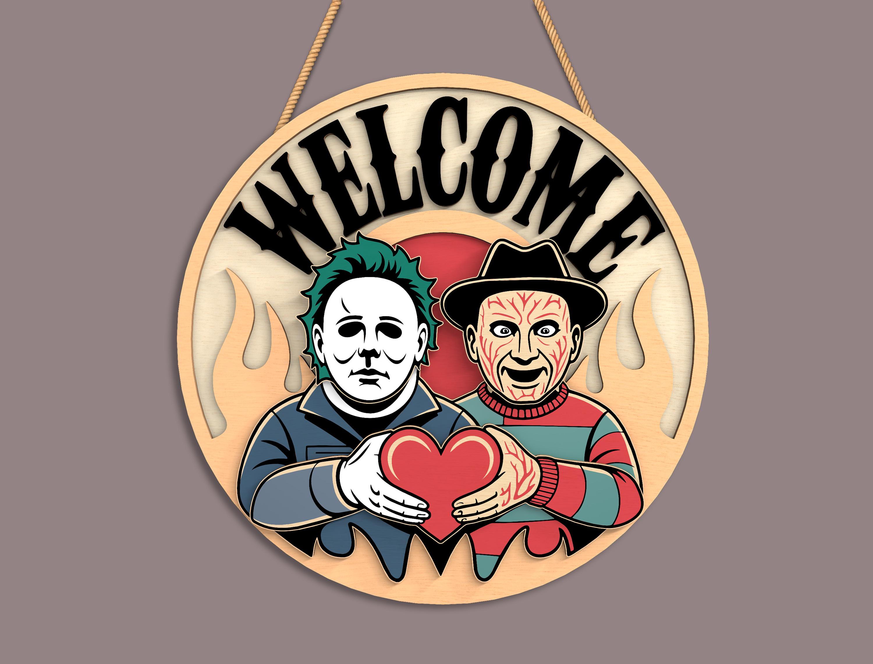 Welcome You Should Leave SVG Horror Sign Bundle, Lasercut File ...