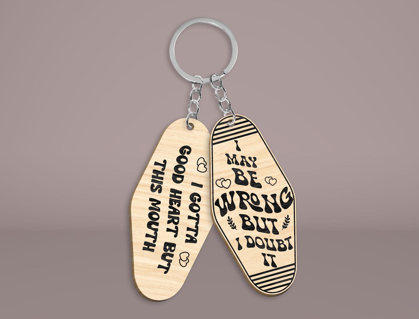 Snarky Motel Keychain SVG Bundle, Sarcastic Motel Keychain Svg, Funny ...