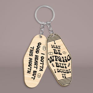 Snarky Motel Keychain SVG Bundle, Sarcastic Motel Keychain Svg, Funny ...