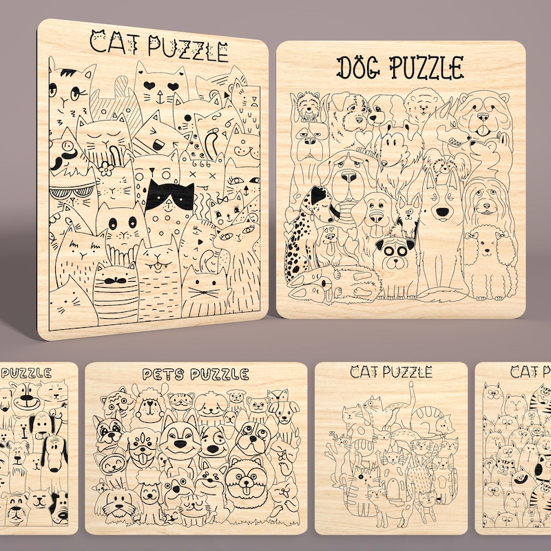 Puzzles for Children Svg - Etsy
