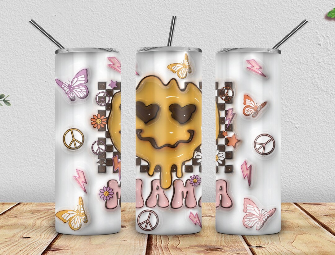 Melting Face Inflated Skinny Tumbler Wrap 3D Inflated - Etsy