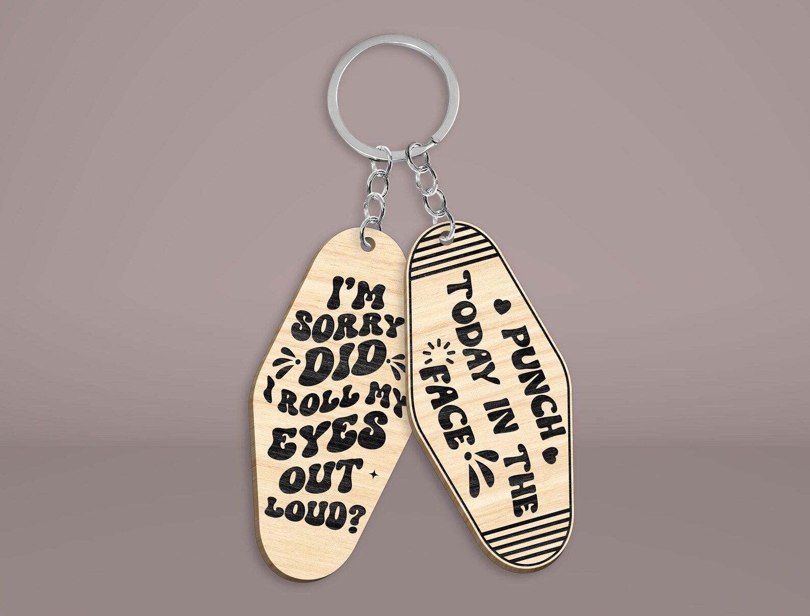 Snarky Motel Keychain SVG Bundle, Sarcastic Motel Keychain Svg, Funny ...