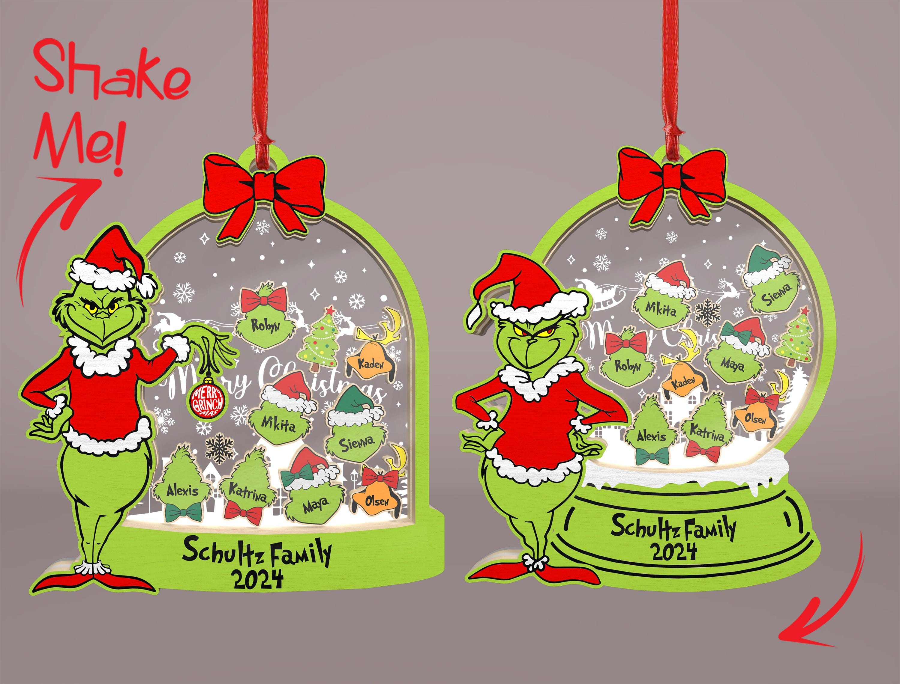 Snow Globe Family Svg, Grinches Family Svg, Personalized Member Name ...