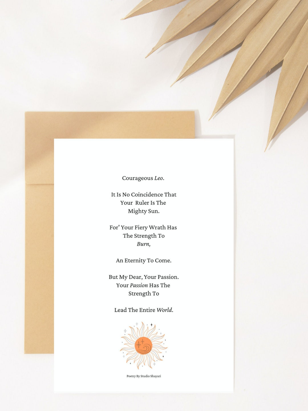 Zodiac Star Signs Inspirational Poem | A5 Print | Wall Art Typography ...