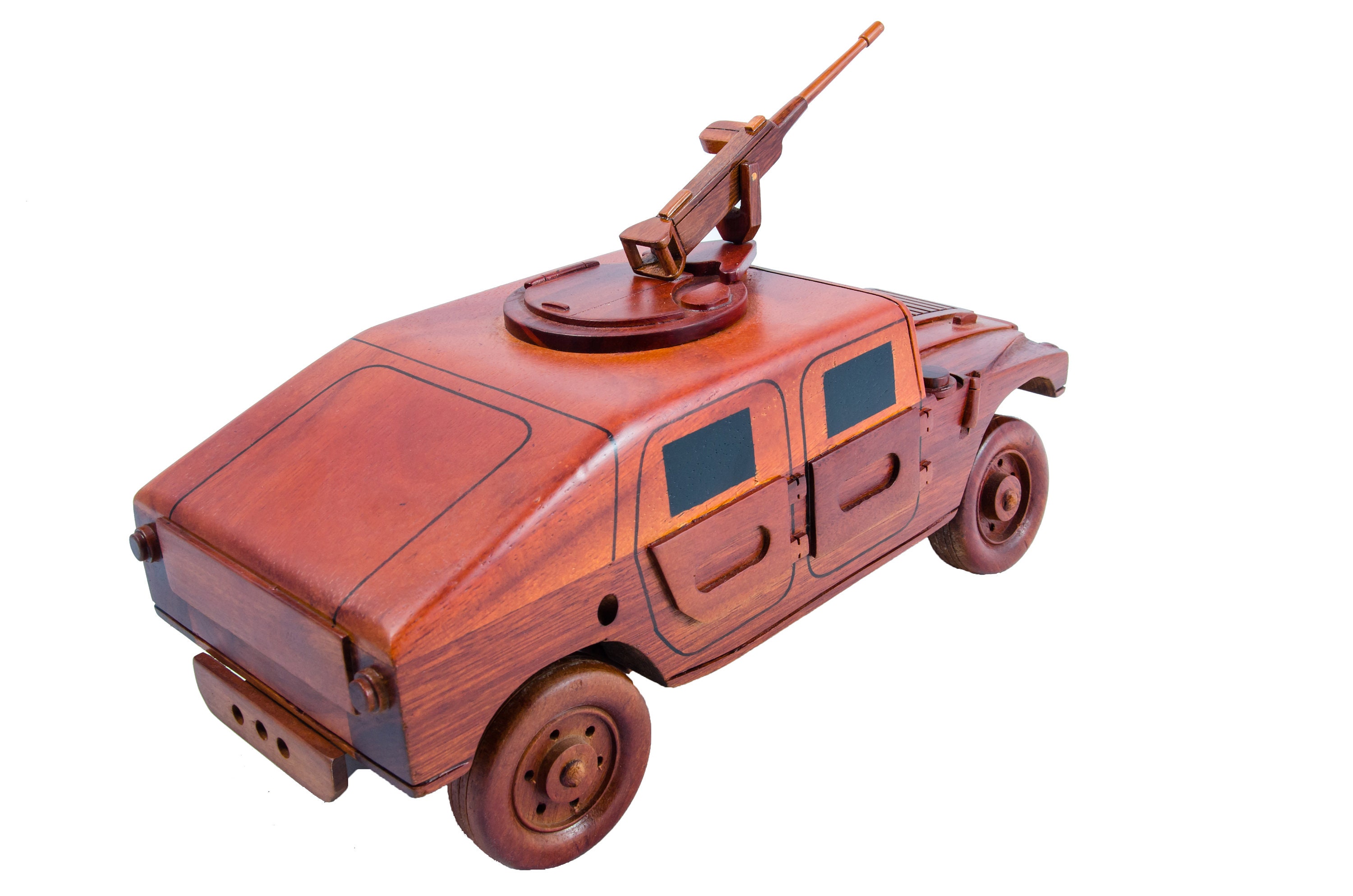 Handcrafted Humvee Wood Car Model High Mobility Multipurpose Wheeled ...
