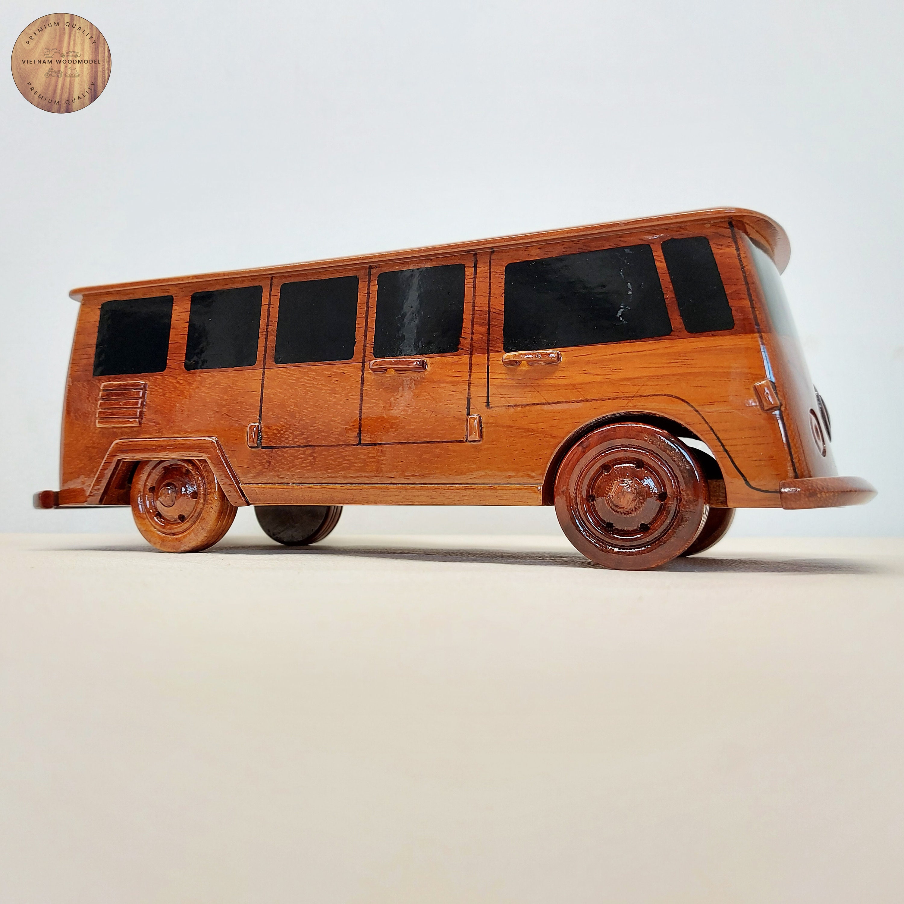 Hand Crafted Volkswagen Bus Wood Car Model, Gift for Man, Birthday Gift ...
