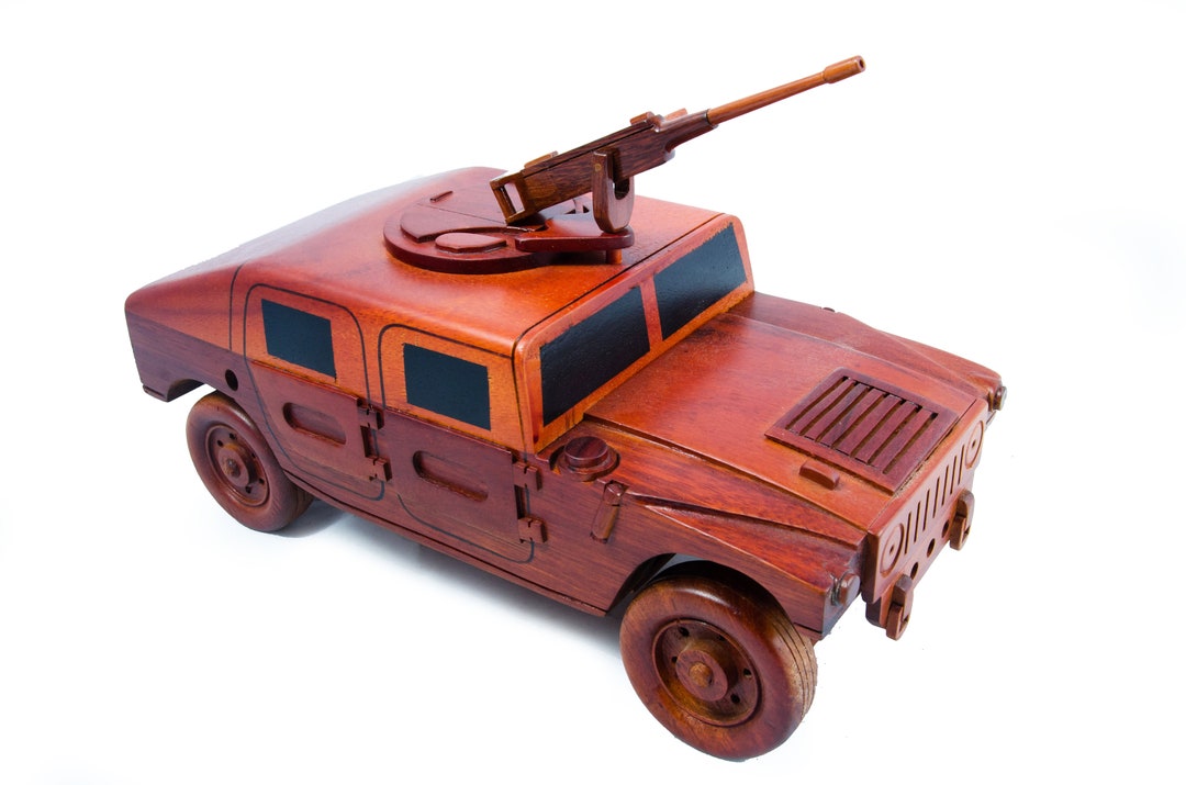 Handcrafted Humvee Wood Car Model High Mobility Multipurpose Wheeled ...
