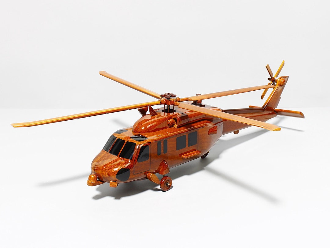 Wooden SH-60 Seahawk Model - Handcrafted SH60 Military Helicopter ...