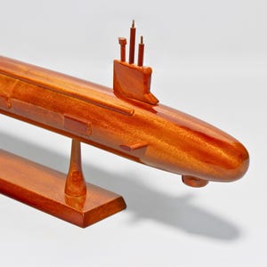Handcrafted Wooden USS Virginia-class Submarine Model – A Must-have for ...