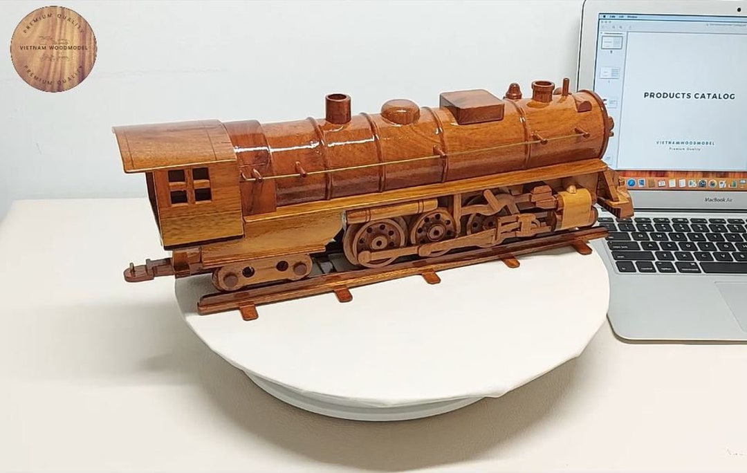 Vintage Train Wood Model Old Train Model Idea Gift for Man - Etsy UK