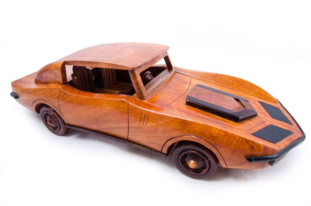 Unique Handcrafted Corvette 1970 Wood Car Model, Gift for Man, Birthday ...