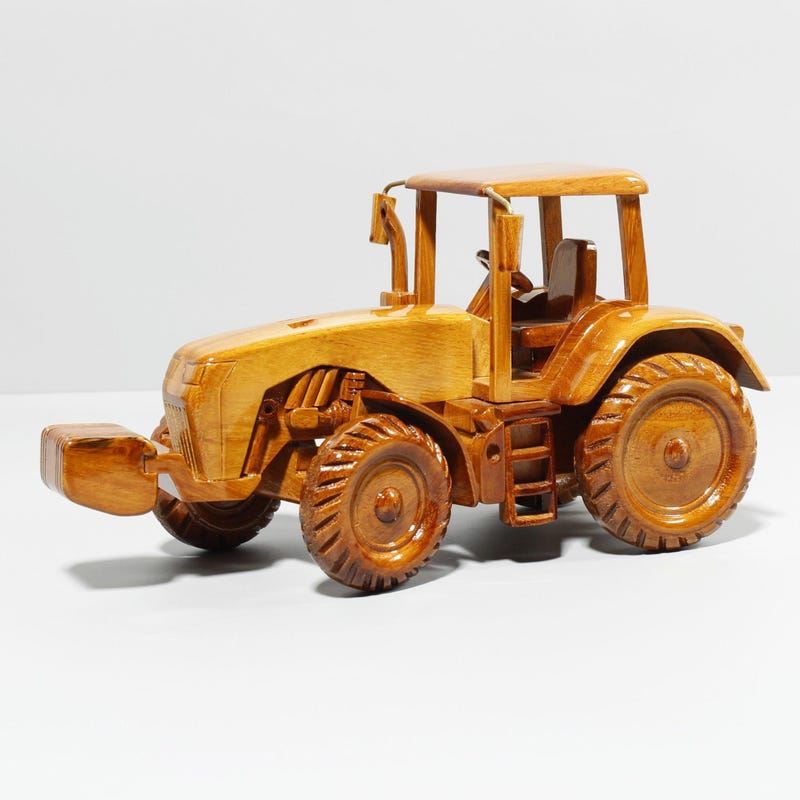 Wood Toy Tractors - Etsy