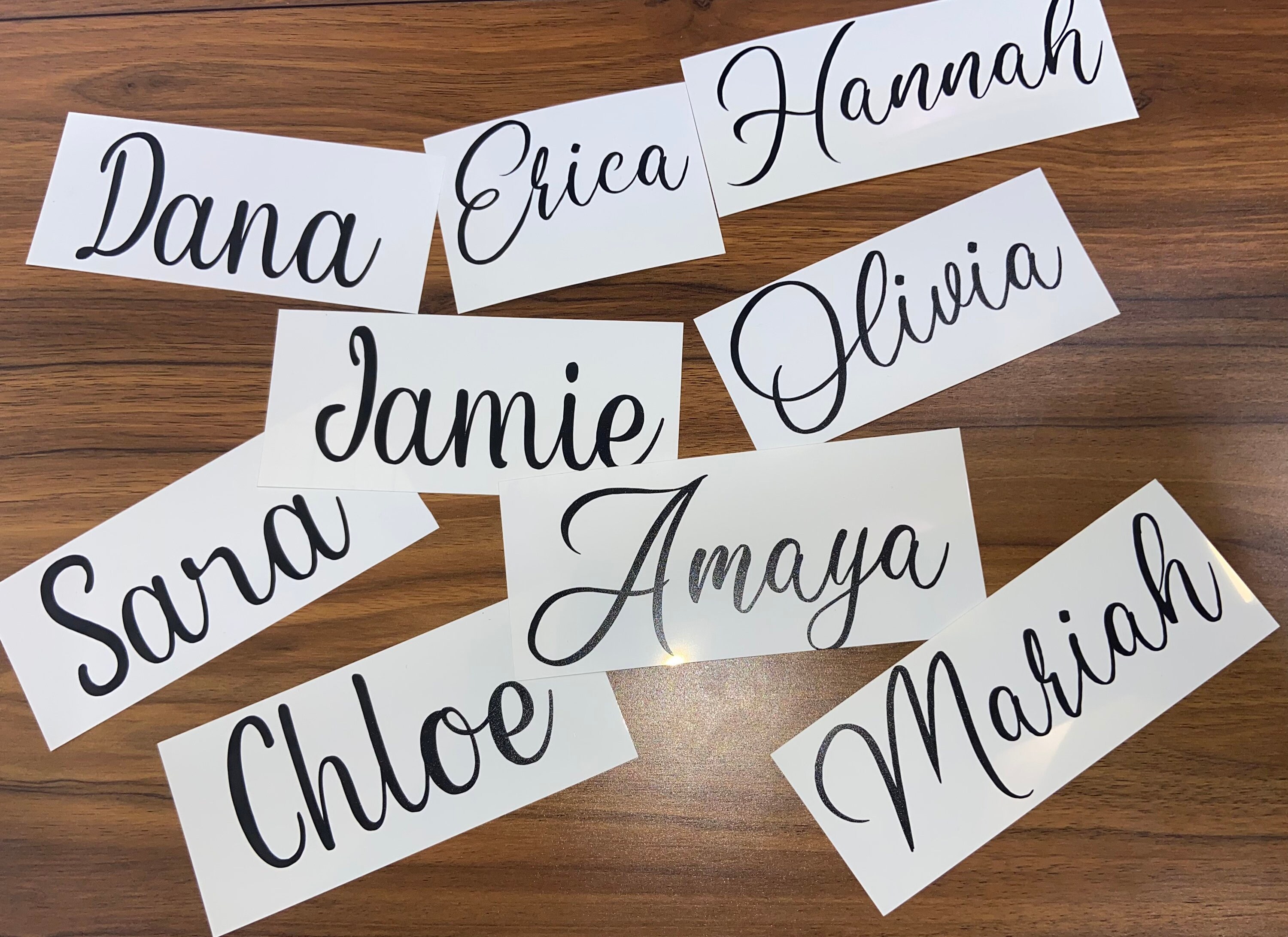 Name Decal Vinyl Name Decal Custom Name Decal Bridesmaid Proposal Decal ...