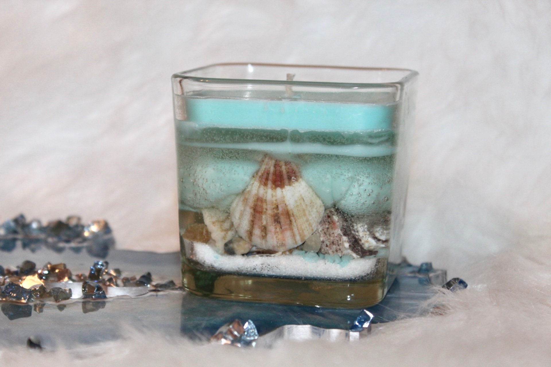 HANDMADE Under the Sea Candle| Highly Scented Candles| Gel Wax Candle ...