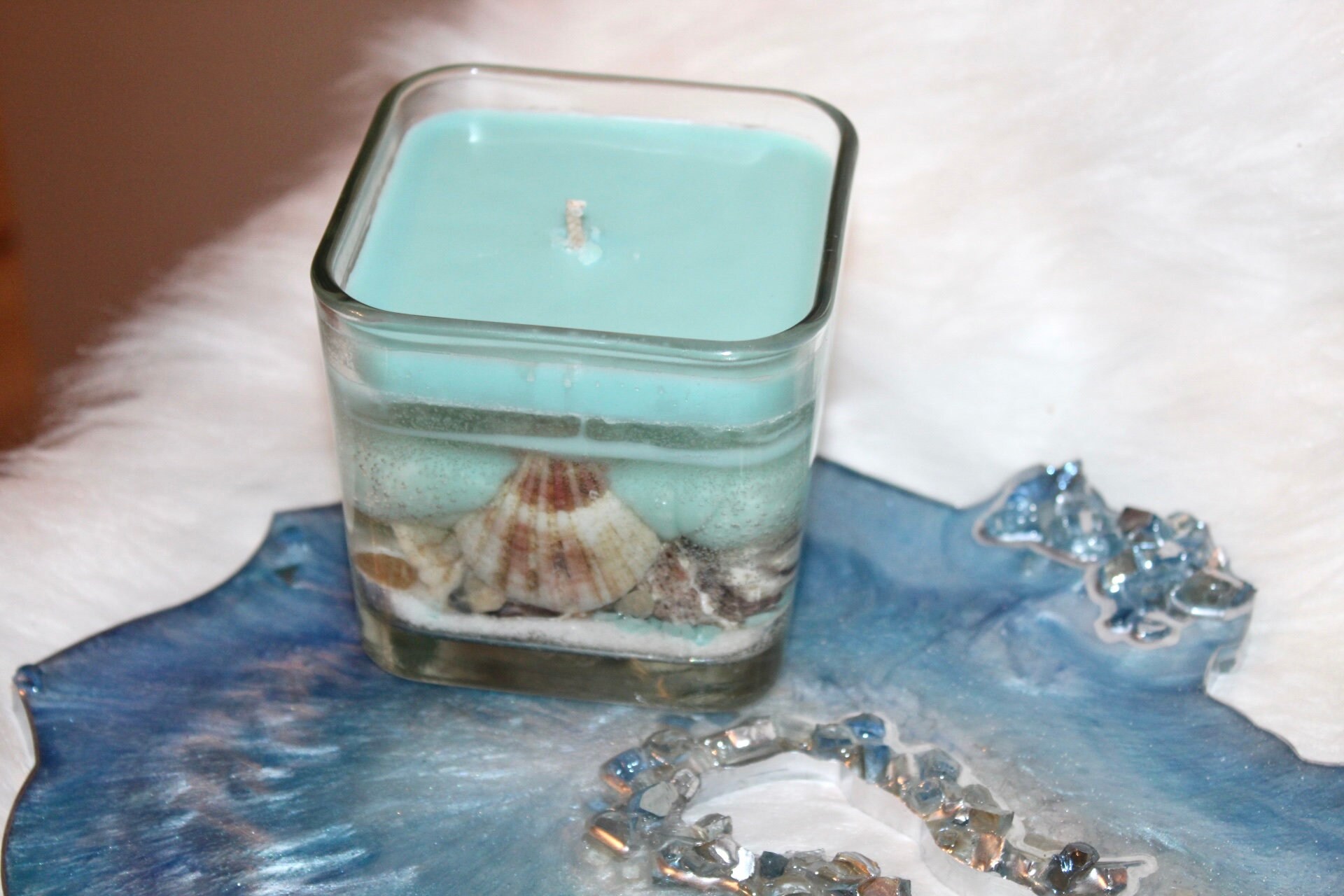 HANDMADE Under the Sea Candle| Highly Scented Candles| Gel Wax Candle ...