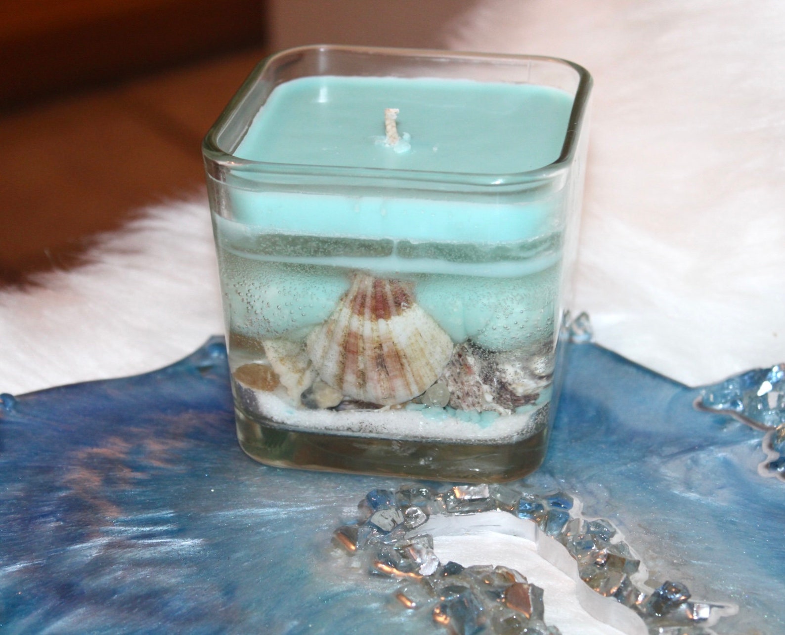 HANDMADE Under the Sea Candle| Highly Scented Candles| Gel Wax Candle ...