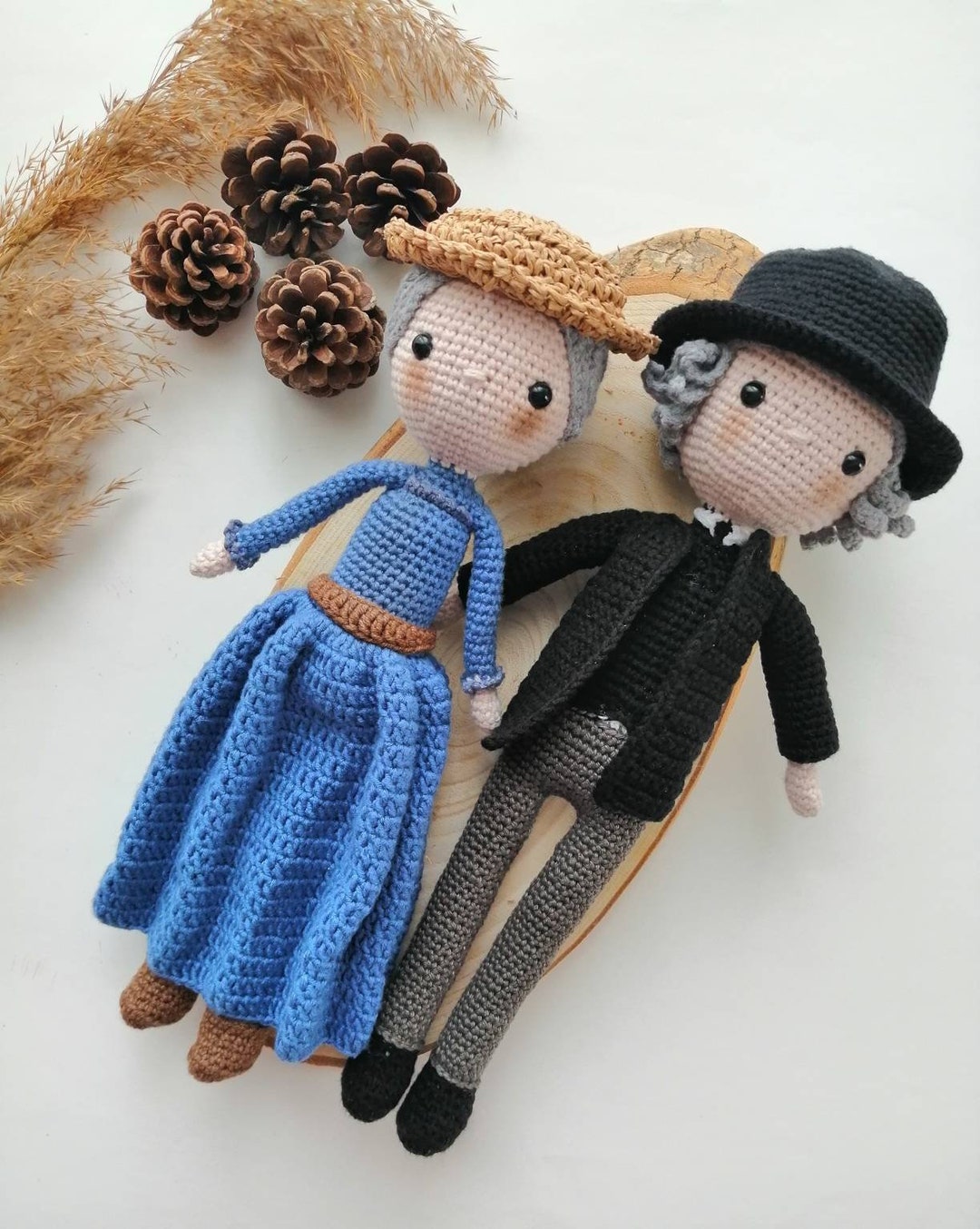 Marilla and Matthew Cuthbert,birthday Gift,amigurumi Dolls,christmas ...