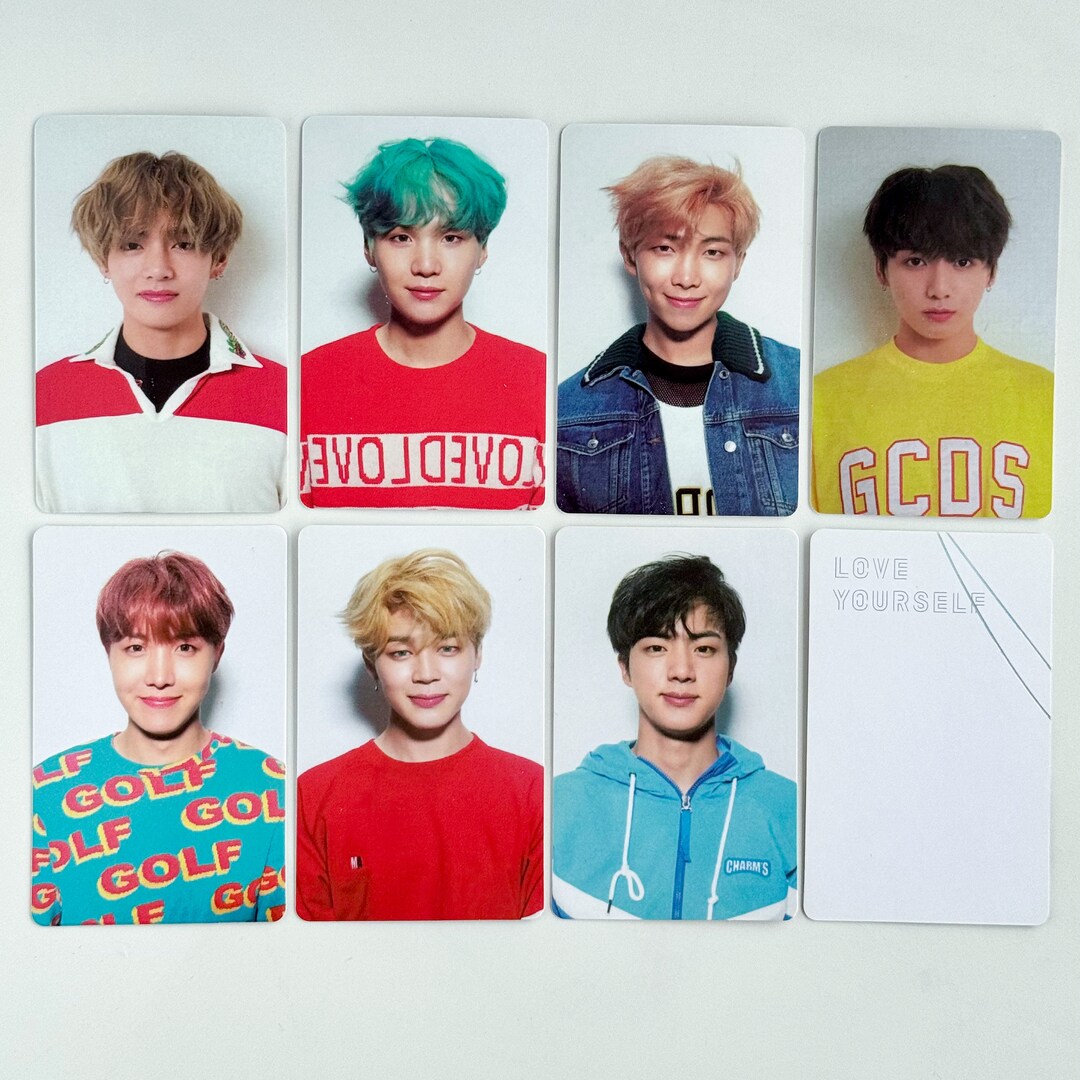 BTS Photo Card, LY Her V, Love Yourself Card, Jungkook V Jimin Suga J ...