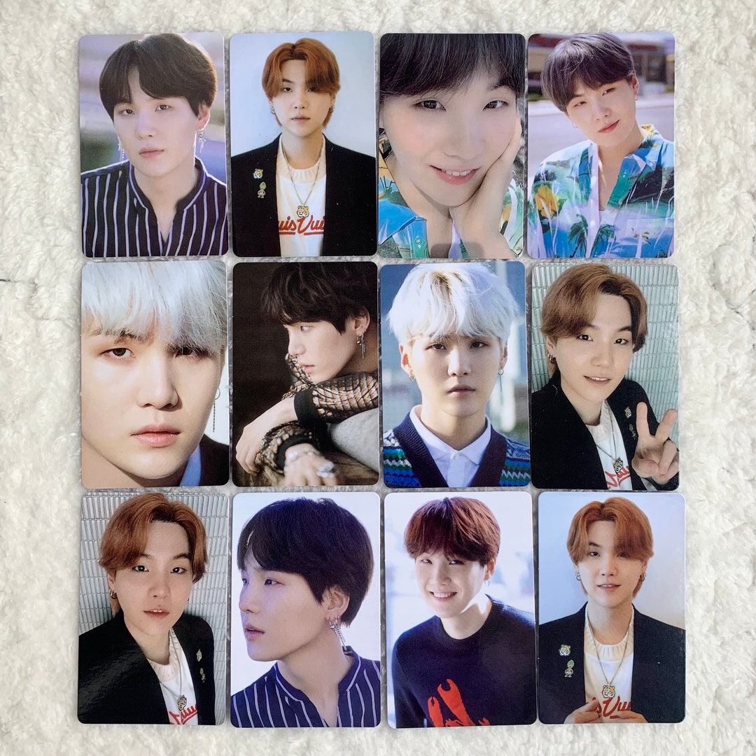 BTS Dicon Photocard 101, Suga Photo Card, Suga Cards, Bangtan Boys Photo Cards Set, Gift for ...